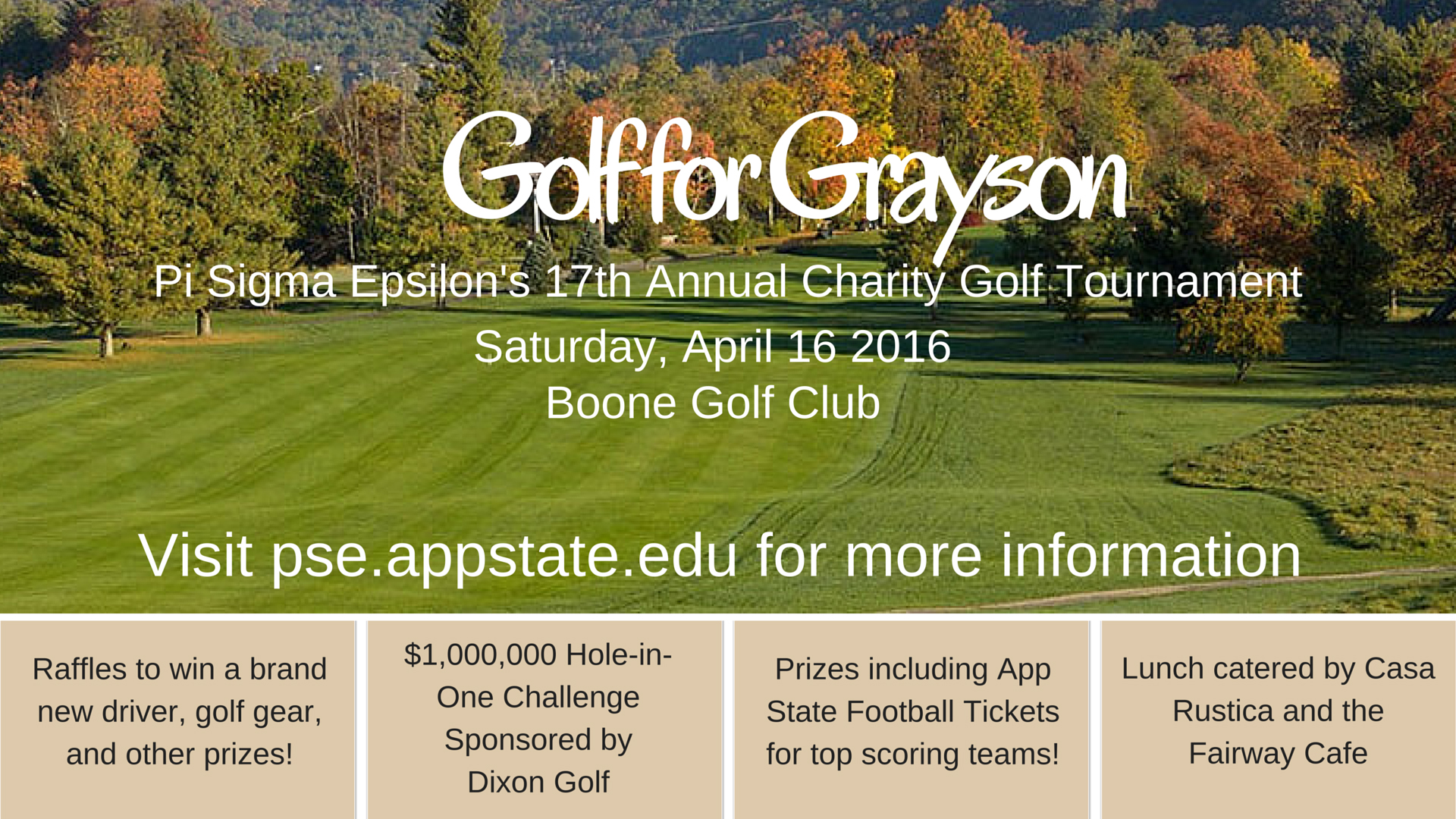 Pi Sigma Epsilon's Golf for Grayson | Walker College of Business