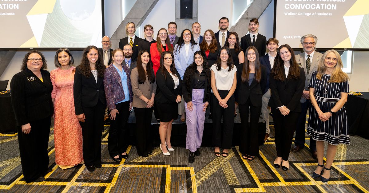 40 students inducted into Beta Gamma Sigma | Walker College of Business