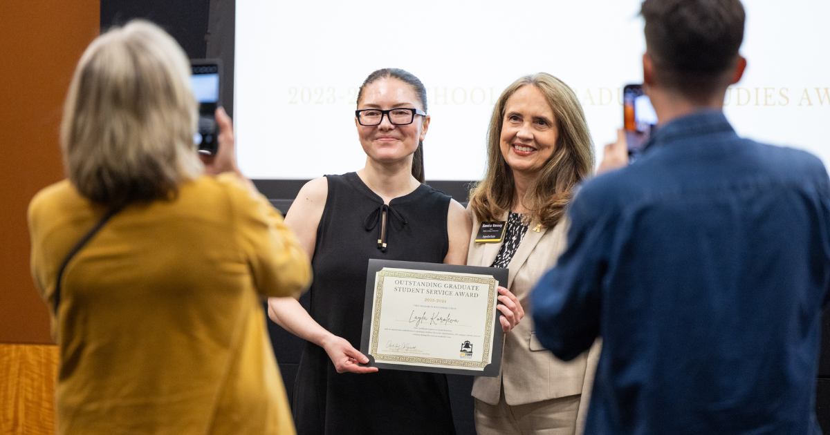 MBA, MSADA student named Outstanding Graduate Student Service Awardee ...