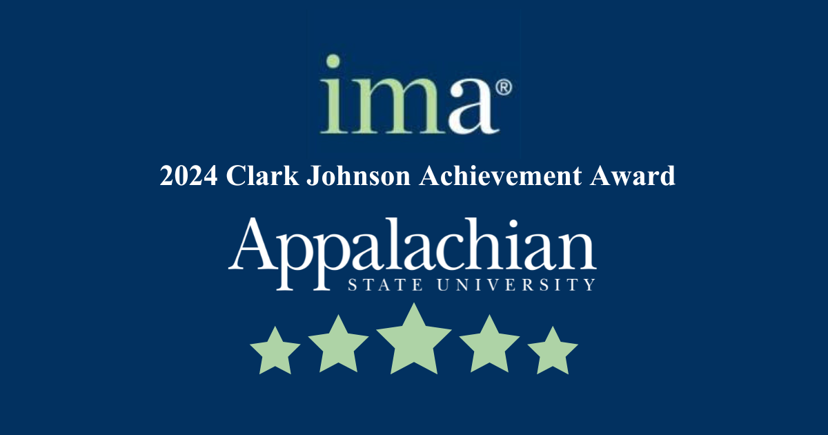 App State earns 2024 Clark Johnson Achievement Award | Walker College ...